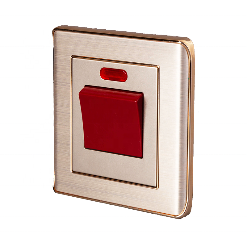 Buy Light Luxury Brushed Aluminum Power Switch Panel 45a Function Key ...