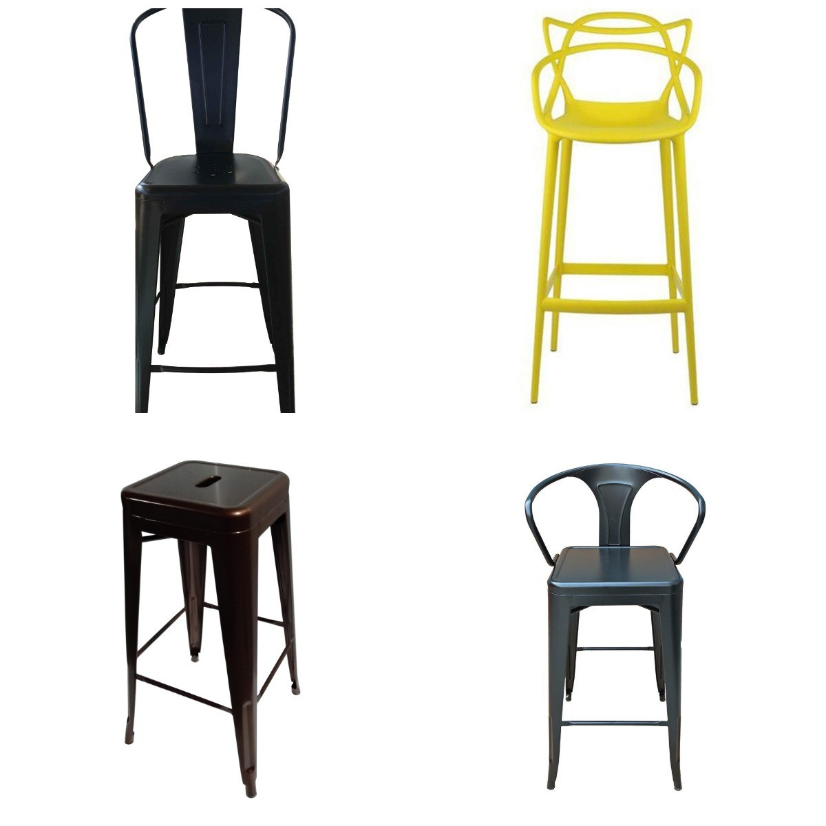 Buy Modern Contemporary Design Stackable Plastic Bar High Chair Stool ...