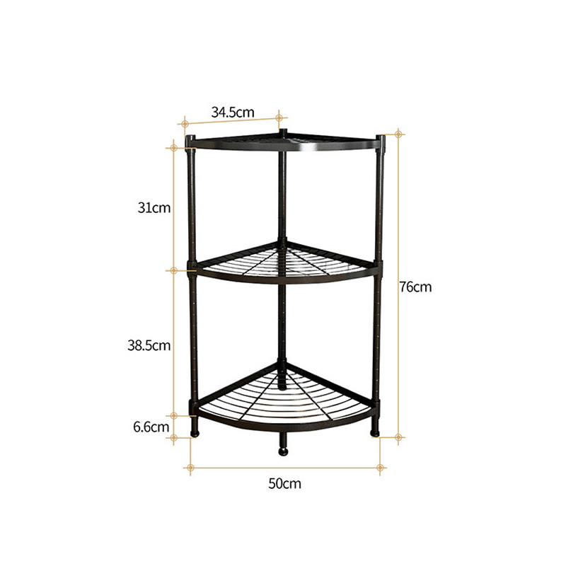 Buy Multilayer Triangle Kitchen Bathroom Corner Storage Shelves from ...