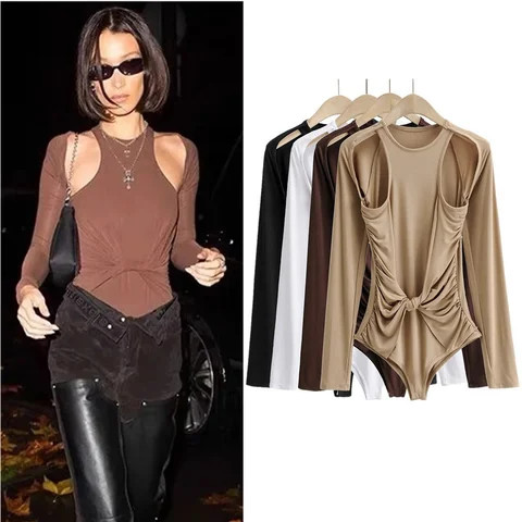 Buy New Deep V Neck Sexy Front Hollow Out Design Black Color Woman Long ...