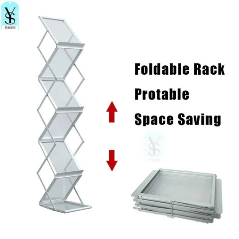 Buy Portable Metal Foldable Literature Display Stand A4 Size Catalogue ...