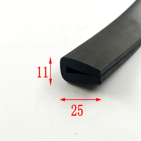 Buy Pvc Material Glass Door Edge Protection Rubber Seal Strip from ...