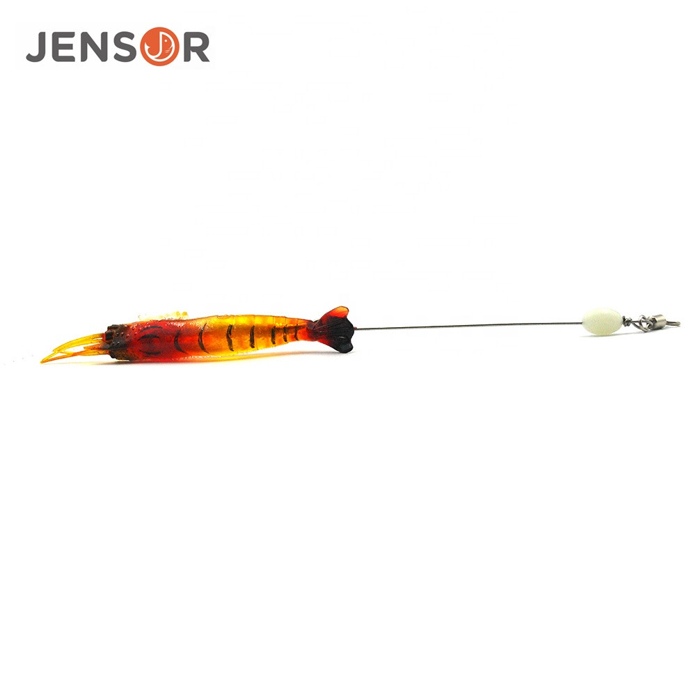 Buy Pvc Rubber Shrimp Silicone Mini Soft Shad Luminous Fishing Lure ...