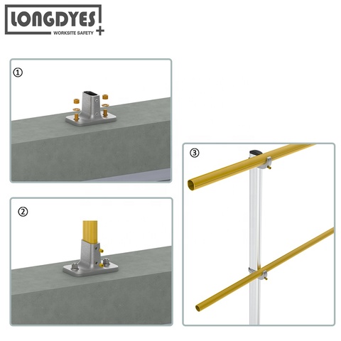 Buy Roof Fixed Railing System Aluminum Handrail Safety Parapet ...