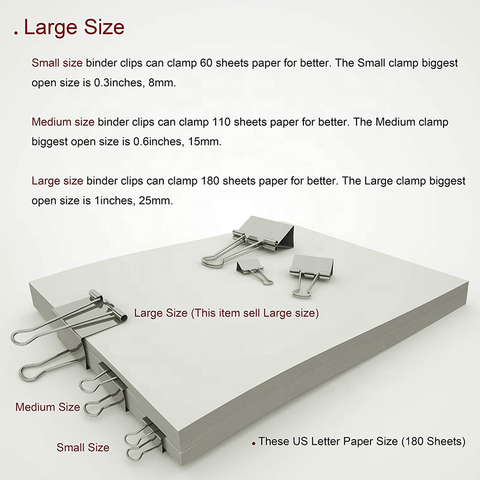 Buy Silver Metal Assorted Sizes Acceptable Oem Logo Dovetail Clip Paper ...