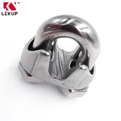 Buy Stainless Steel Us Type Malleable Wire Rope Clip Ss304 Ss316 U Bolt ...