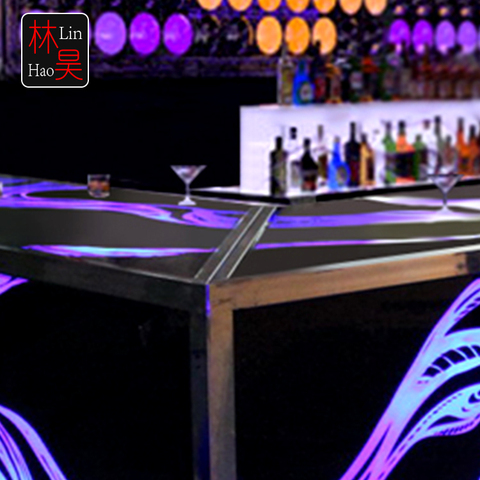 Buy Standard Size L Shaped Light Up Illuminated Furniture Bar Standing ...