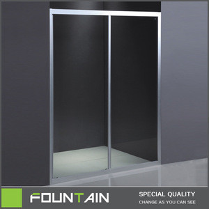 Buy Tempered Glass Panel Sliding Alu Bath Shower Screen from Hangzhou ...