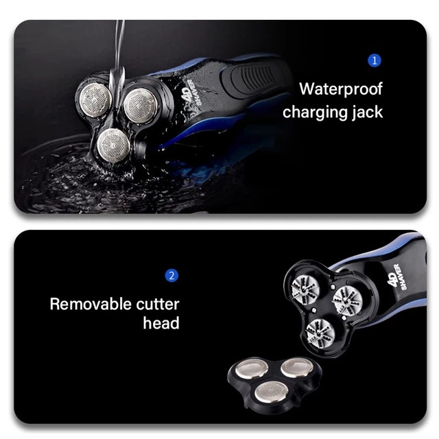 Buy Usb Electric Shavers Shaving Machine 4 In 1 Beard Razors 4d 3 ...