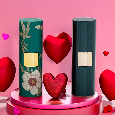 Buy Valentine Gift 3d Printing Button-pressed Luxury Lipstick Tube ...