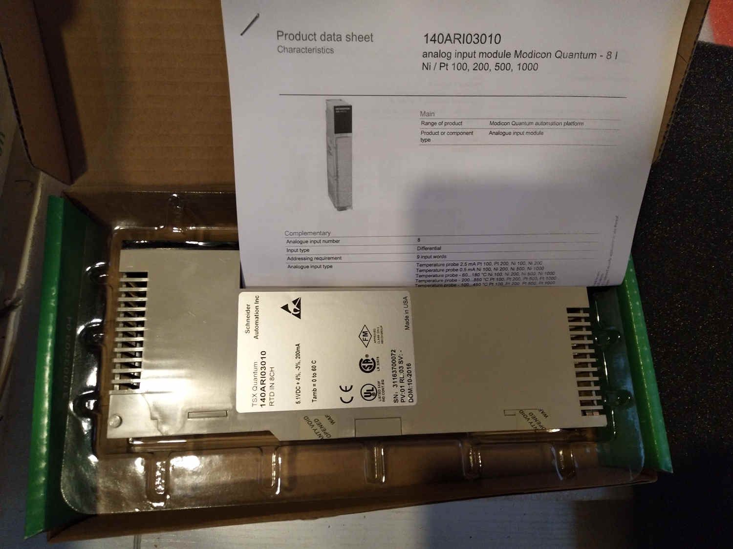 Buy Easy To Use Schneider Electric Parts Modicon Quantum 140ari03010 ...