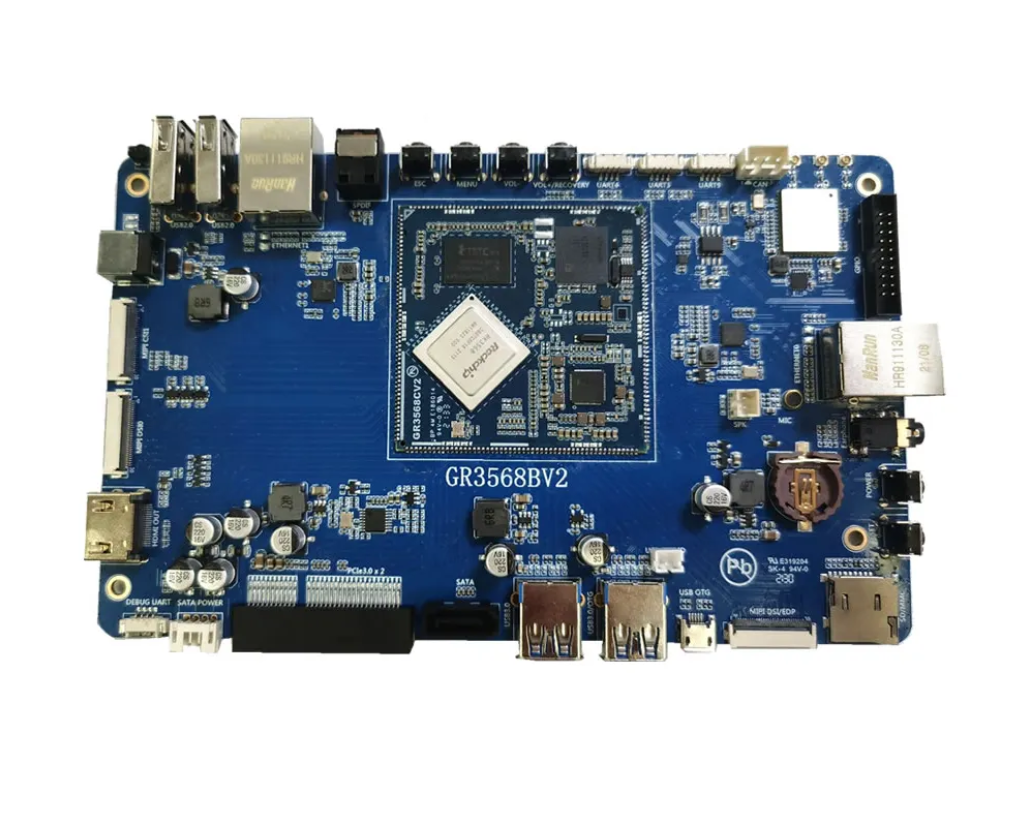 Buy Arm Cpu Sata Rk3568 Development Board With Dual Gigabit Ethernet from Mango Technology ...