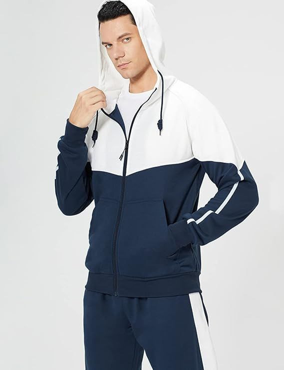 Buy Men's Tracksuits 2 Piece Sweatsuits For Men Set Casual Athletic ...