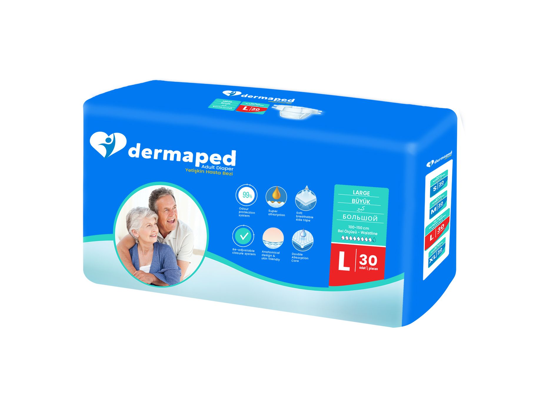 Buy Dermaped Adult Diaper from Turgiene, USA | Tradewheel.com