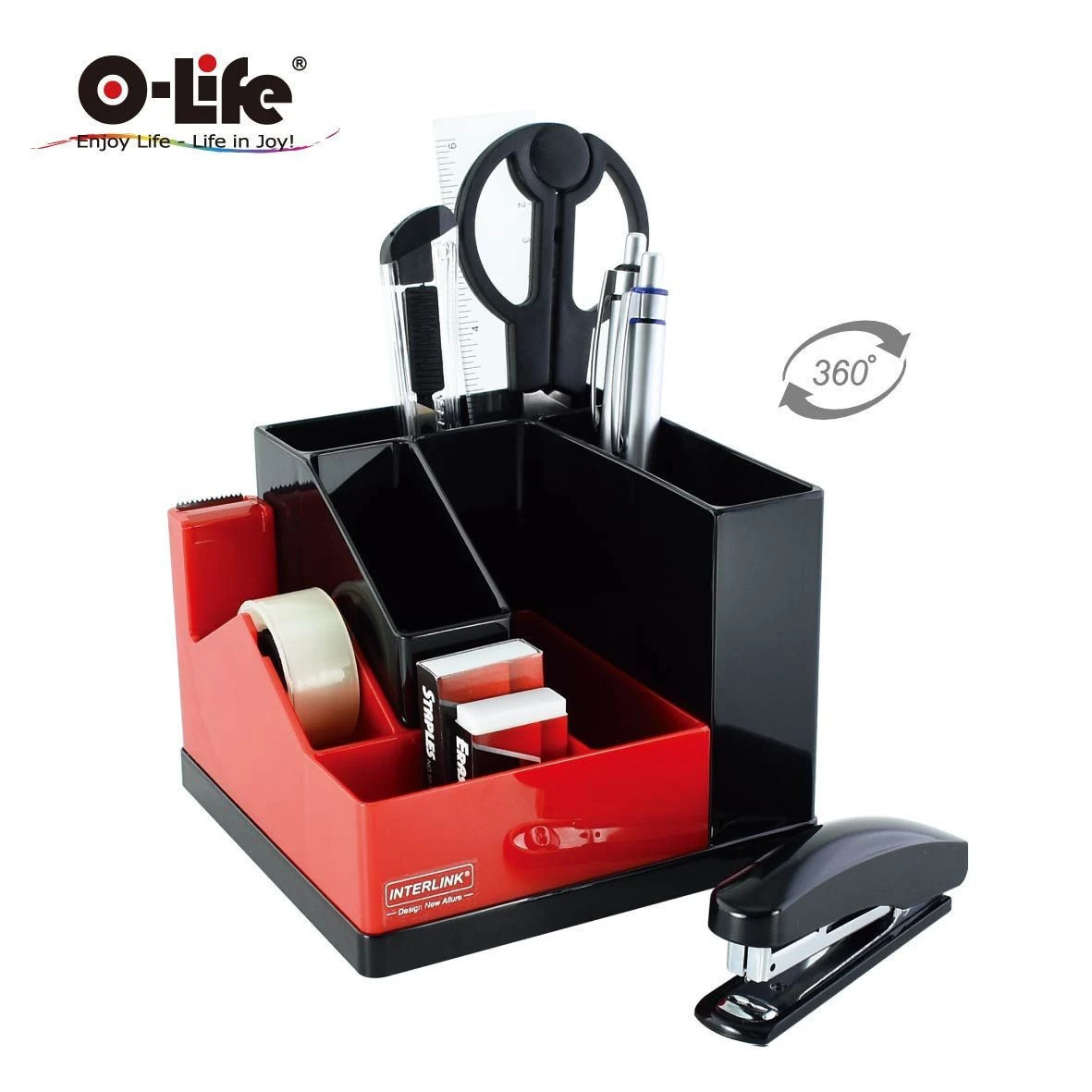 Buy Desktop 2 Color Rotating Pen Holder from Interlink Enterprise Co ...