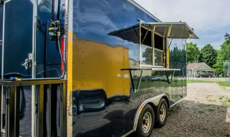Buy 8.5x18 Loaded Food Trailer – Fully Equipped Mobile Kitchen For Sale ...