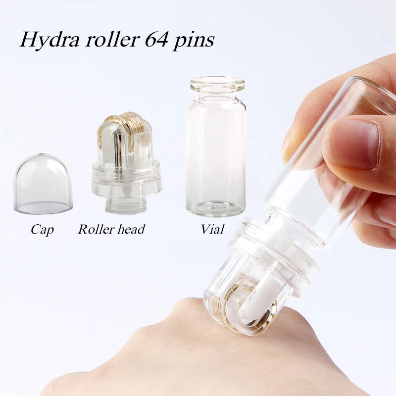 Buy Hydra Roller 64 All In One Hyaluronic Acid Serum Microneedle 64 ...