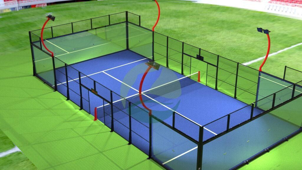 Buy Factory Whole Set Panoramic Padel Paddle Tennis Court from WUXI ...