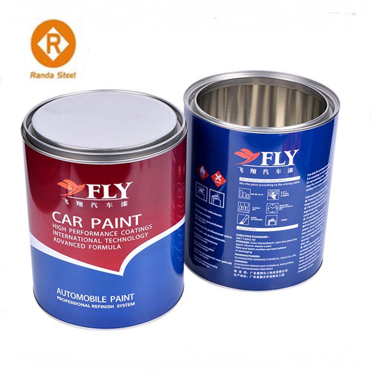 Buy 1 Litre Paint Bucket, Paint Can In Tinplate, Empty Metal Tin Can ...