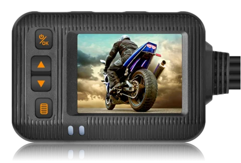 Buy 2 Mini Full Hd 720p+1080p Dual Lens Motorcycle Dvr Camera 12v Video ...