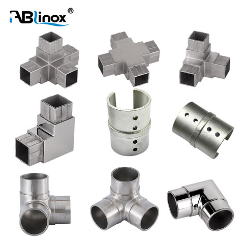 Buy Ablinox 90 Degree Corner Round Tube Connector 2 Way Elbow Connector ...