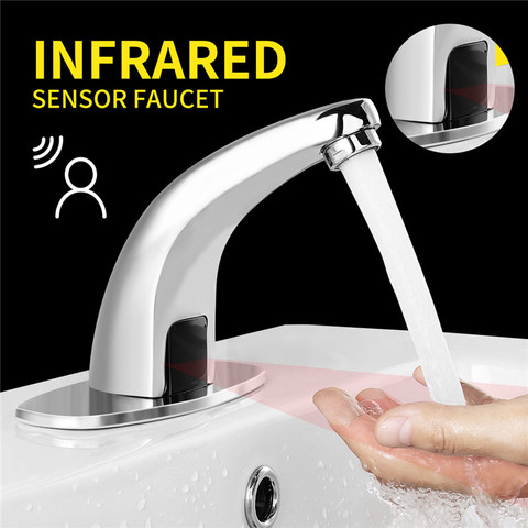 Buy Ac/dc Powered Bathroom Sink Automatic Senor Tap Instant Touchless ...