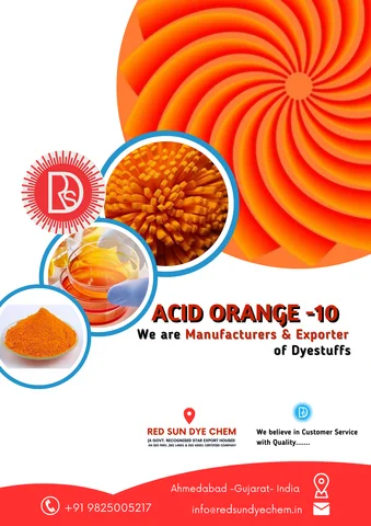 Buy Acid Orange 10 Top Grade Orange Colors Red Sun Dye Chem ...