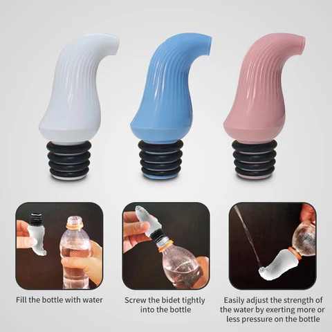 Buy Bidet Attachment 5 Holes Small Bidet Sprayer Body Clean Abs ...