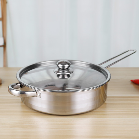 Buy Cooking Pot 12pcs Set Stainless Steel Soup Pot Single Handle Milk ...