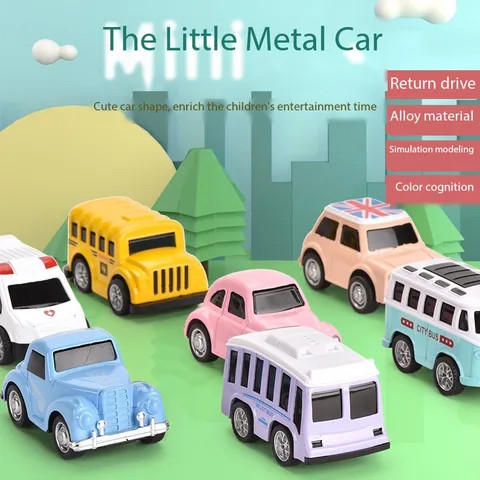 Buy Coolplay Cute Mini Diecast Car Alloy Pull Back Vehicles Model Toy ...
