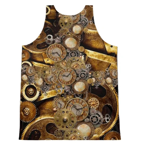 Buy Custom Steampunk Tank Top All Over Print Tank Top Steampunk Style ...