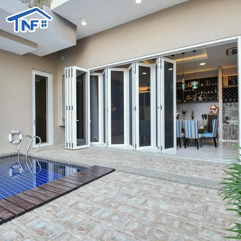 Buy Custom Veranda Exterior Accordion Fold Door Patio Bifold Aluminum ...