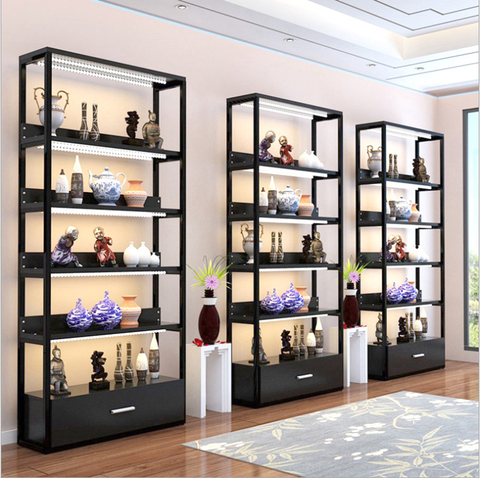 Buy Customized Steel Wood Structure Shoes Display Racks Jewelry Display ...