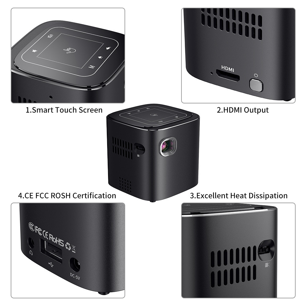 Buy Dlp 1080p Android Mini Porjector Portable Small Smart Mini ...