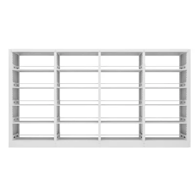 Buy Double Side Steel Bookstore School Library Furniture Book Shelf ...