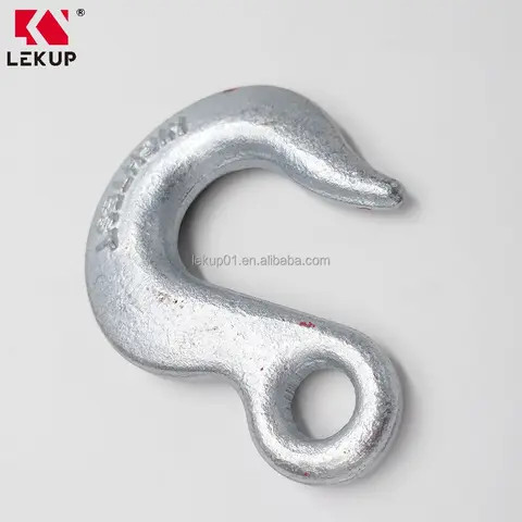 Buy Galvanized Heavy Duty Drop Forged Eye Sling Hook 1/4" Lifting ...