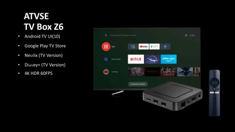 Buy Gaxever New Iatv Android Tv Box Z6 Android 10 Atv Tv 5g Wifi Bt5.0 ...