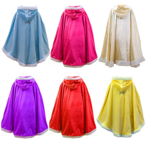 Buy Girls Cape Christmas Princess Hooded Cape Cloak Costume from ...