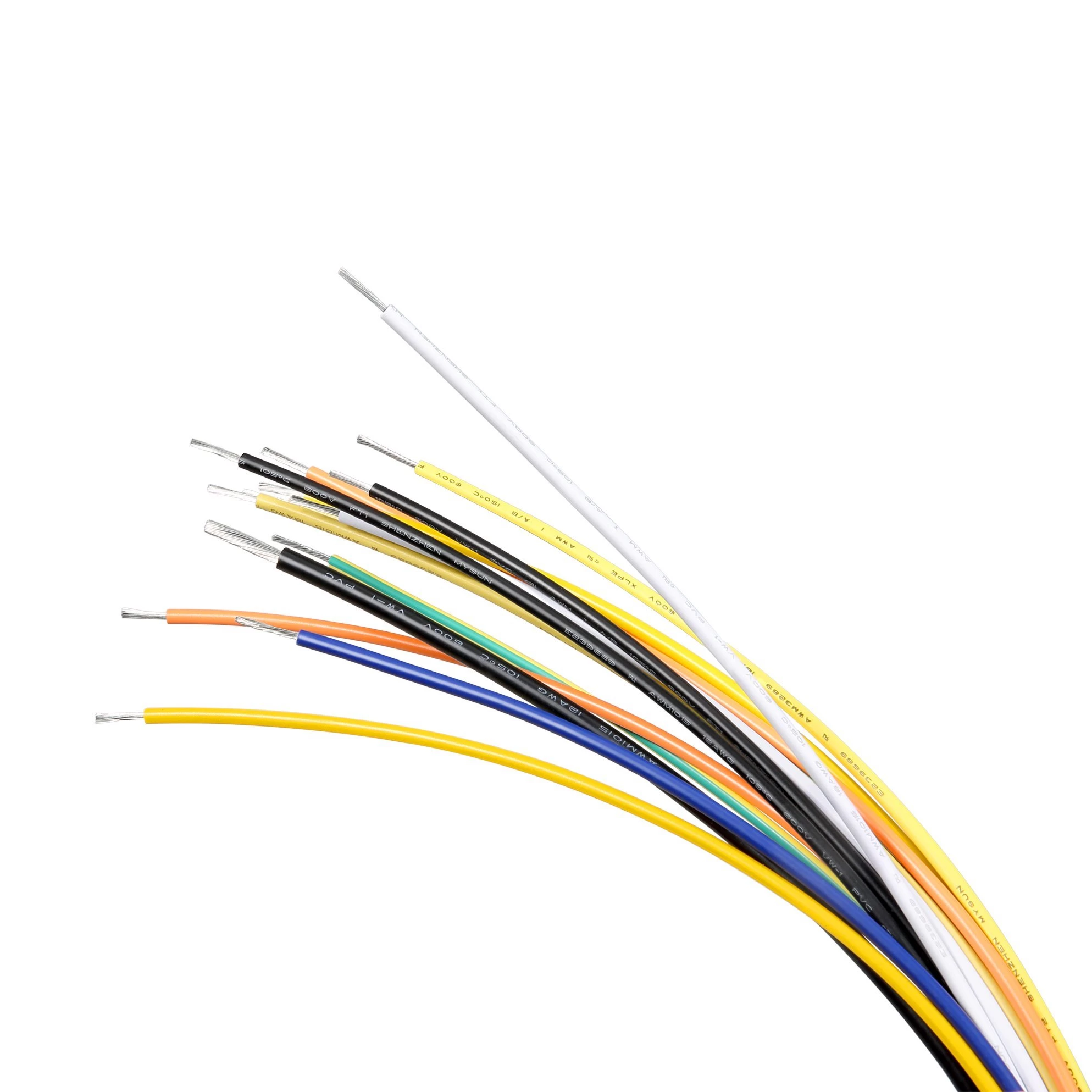 Buy Green Color Pvc Insulation Wires 26awg 7/0.16 80 Degree Wires from ...
