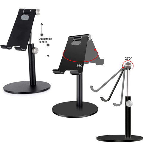 Buy Height Adjustable Table Phone Stand Folding Desktop Phone Stand ...