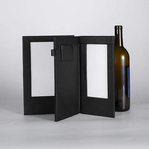 Buy High-definition Led Lighting Menu Pvc Faux Leather Bill Folder ...