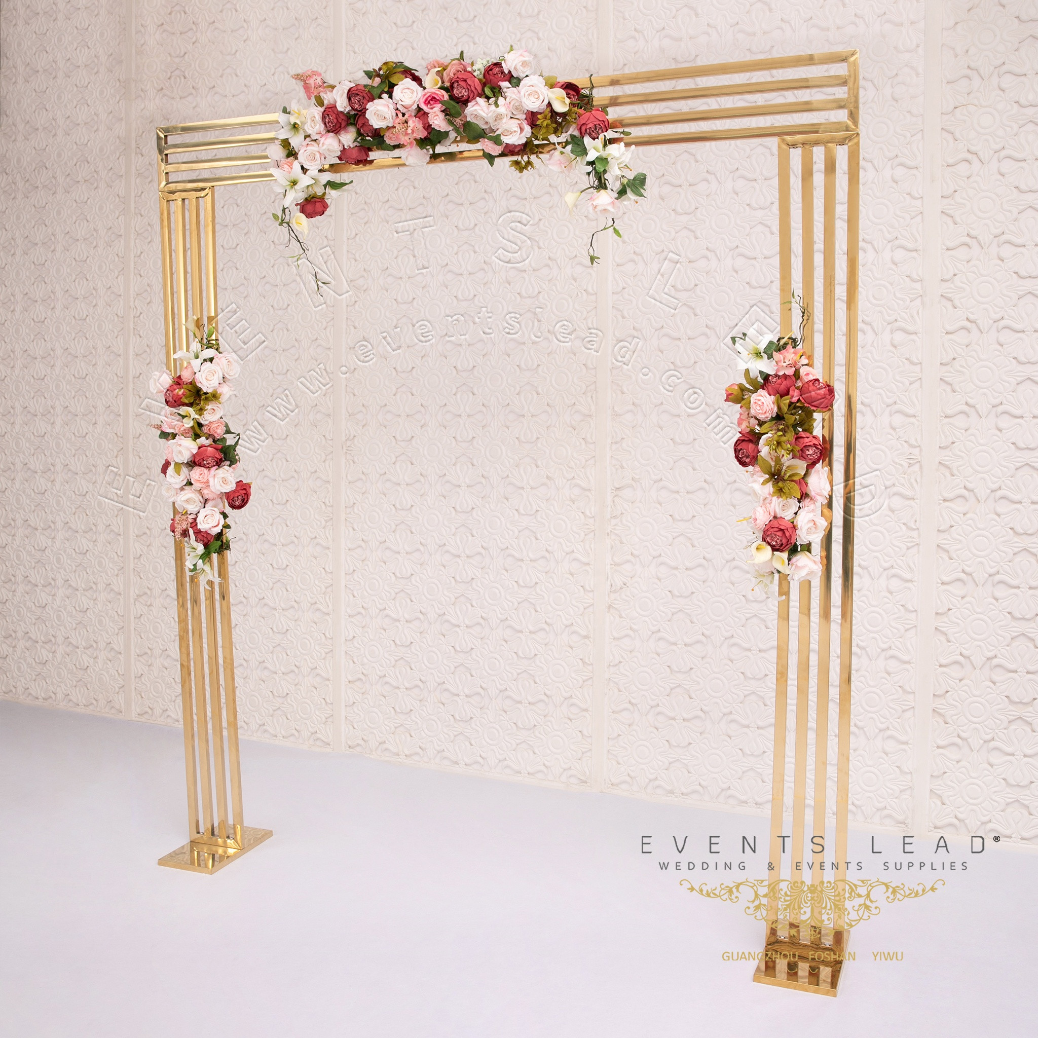 Buy High Quality Exquisite Gold Hades Panel Set Wedding Stage ...