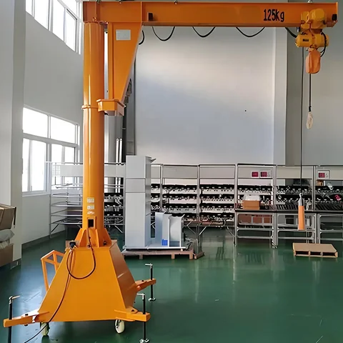 Buy Hot Quality Mobile Cantilever Portable Jib Crane 360 Degree Jib Crane from Shandong Kirin ...