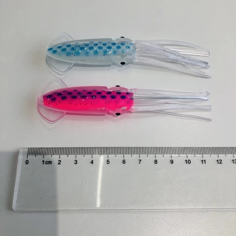 Buy Ky Colorful Luminous Squid Soft Bait Tunas 8cm 10 Cm 12cm 12.5cm 15 ...