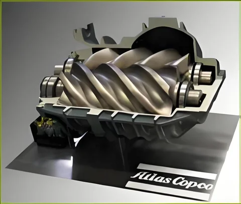 Buy Linghein High Quality Screw Compressor With Atlas Copco Air End ...