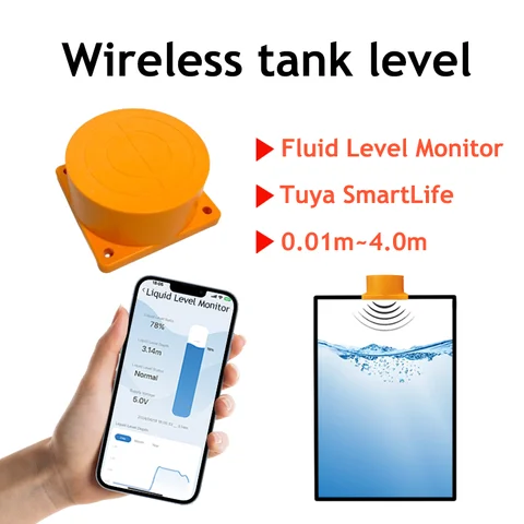 Buy Mobile Tuya App Ultrasonic Wireless Water Fuel Diesel Oil Liquid ...