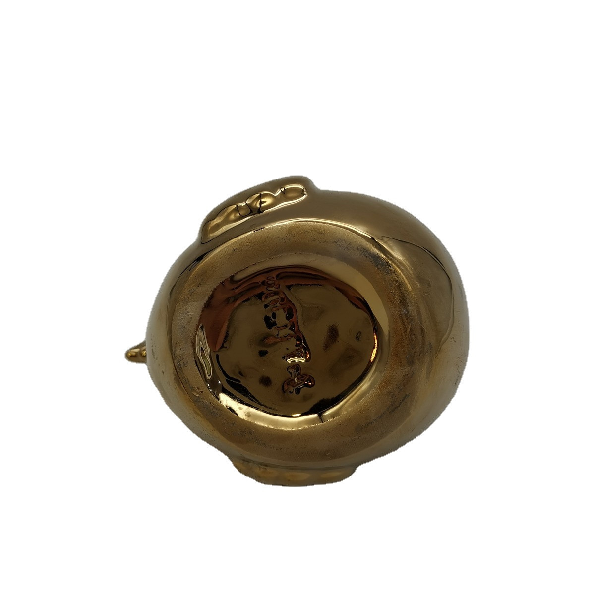 Buy New Design Gold Color Glazed Finishing Ceramic Chicken Money Box ...