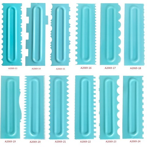 Buy New Plastic Cake Scrapper Set Icing Smoother Set Cake Smoothing ...