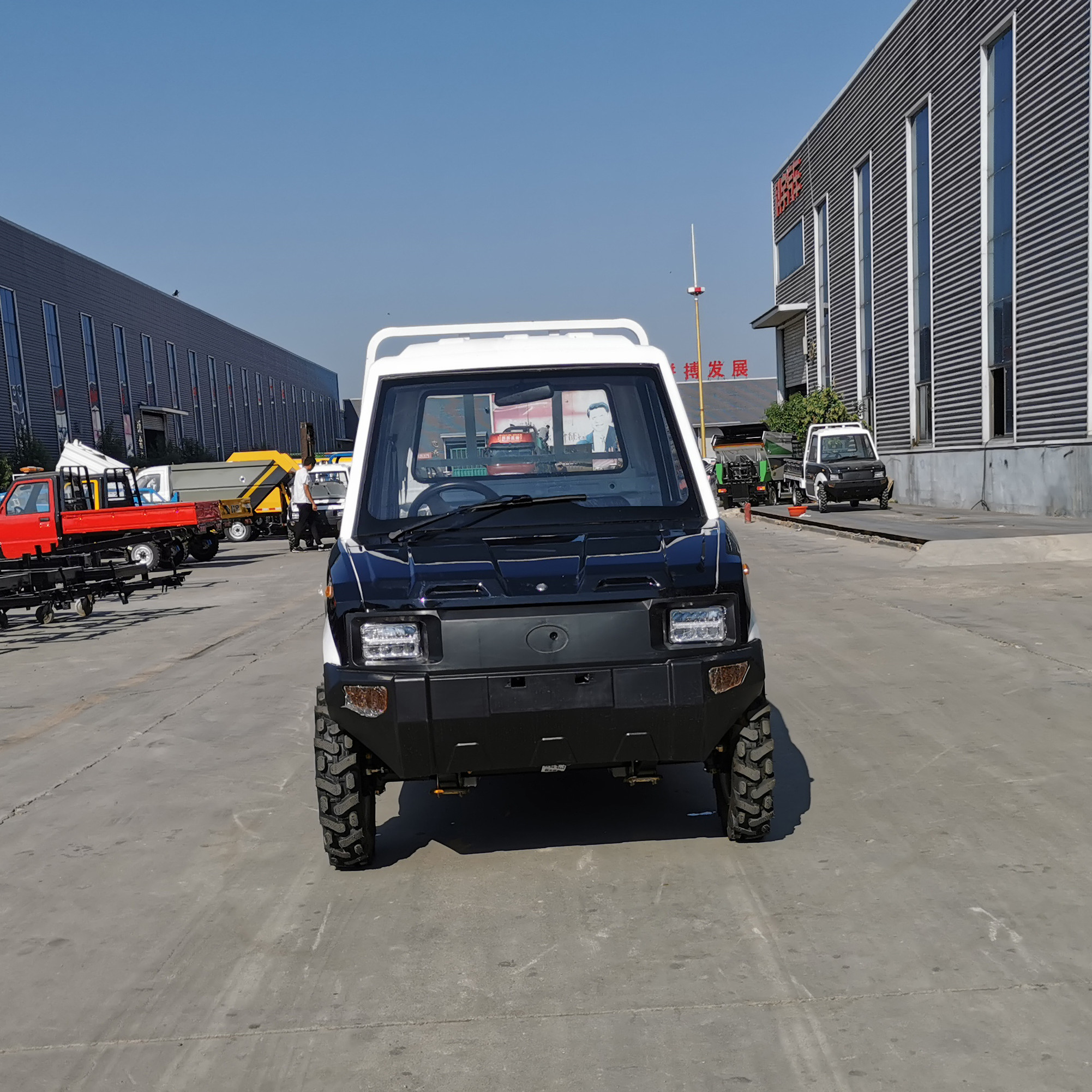 Buy New Van Cargo Mini Four Wheel Electric Car Pickup Truck from ...