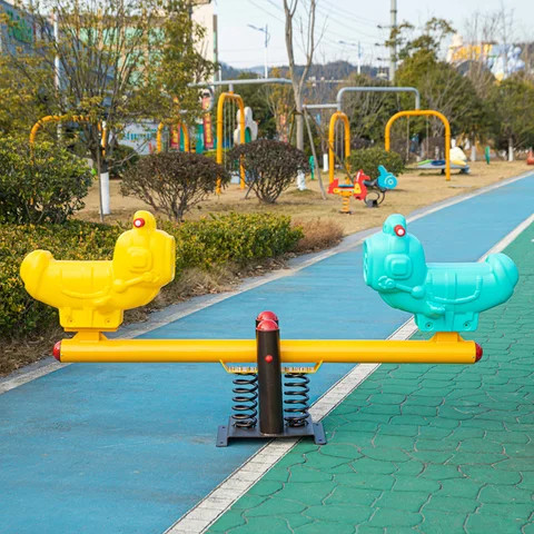 Buy Outdoor Playground Kids Seesaw Toys Amusement Park Toys Plastic ...